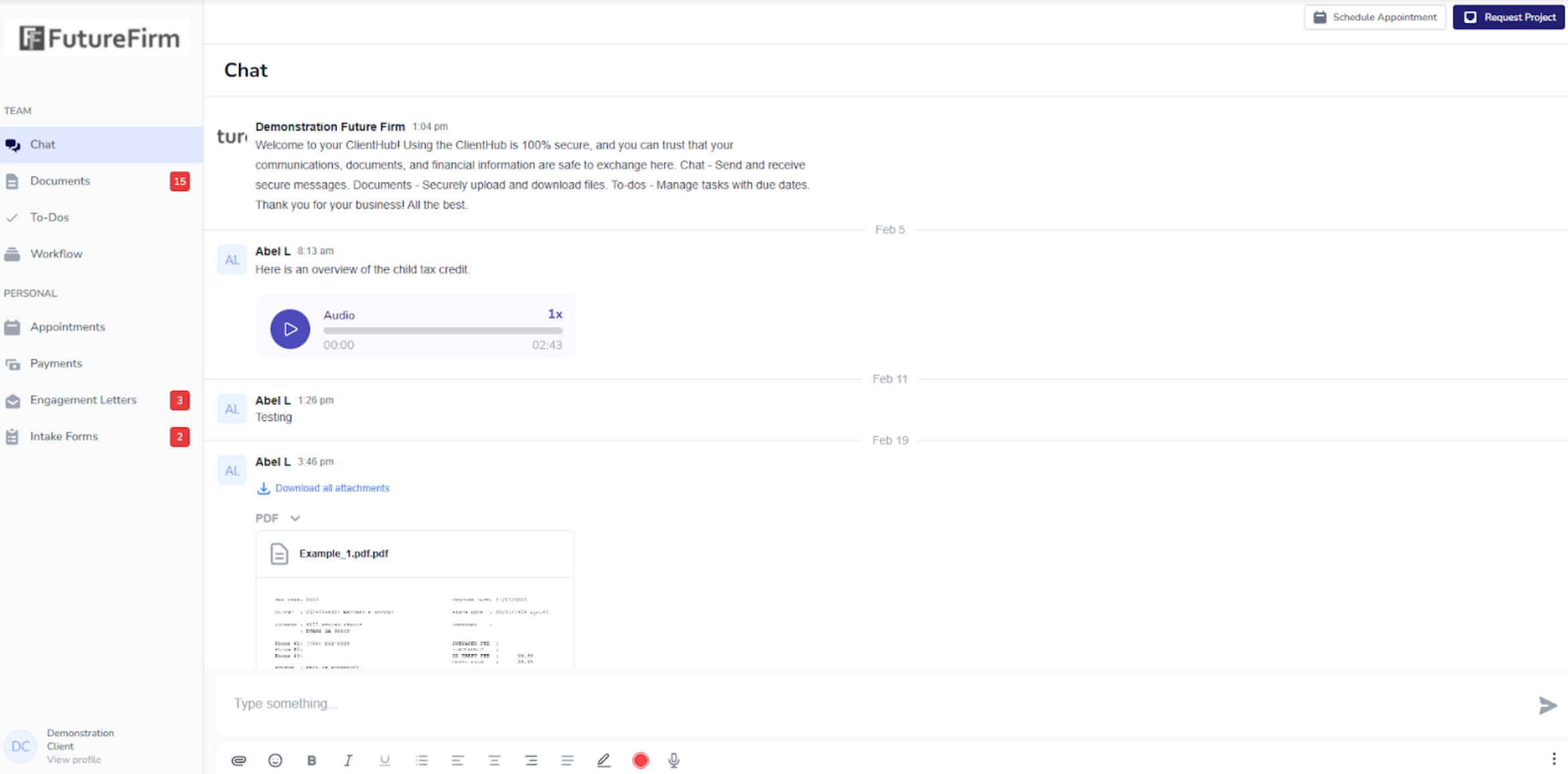 Steps to Sign Into ClientHub for the First Time