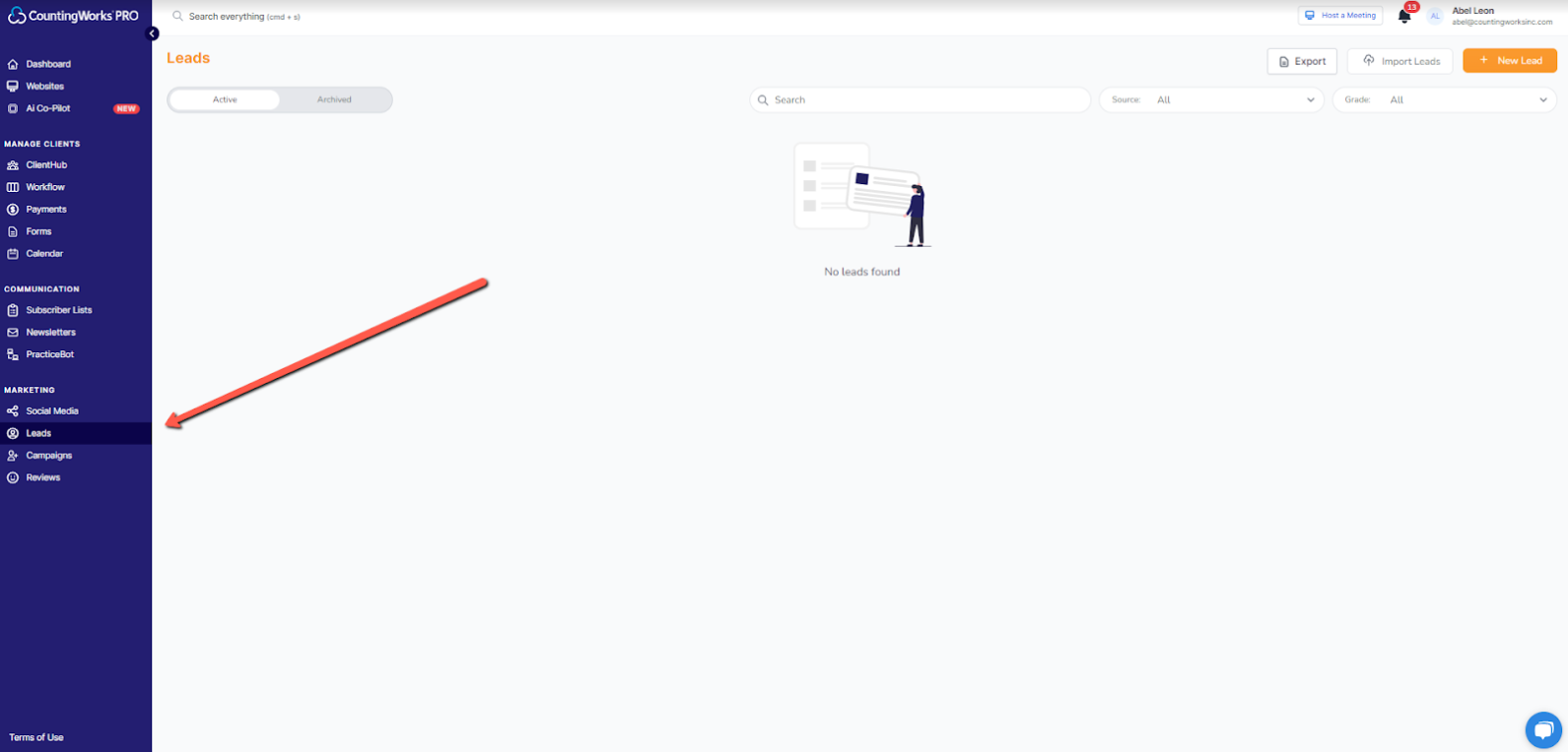 How to add leads to your website