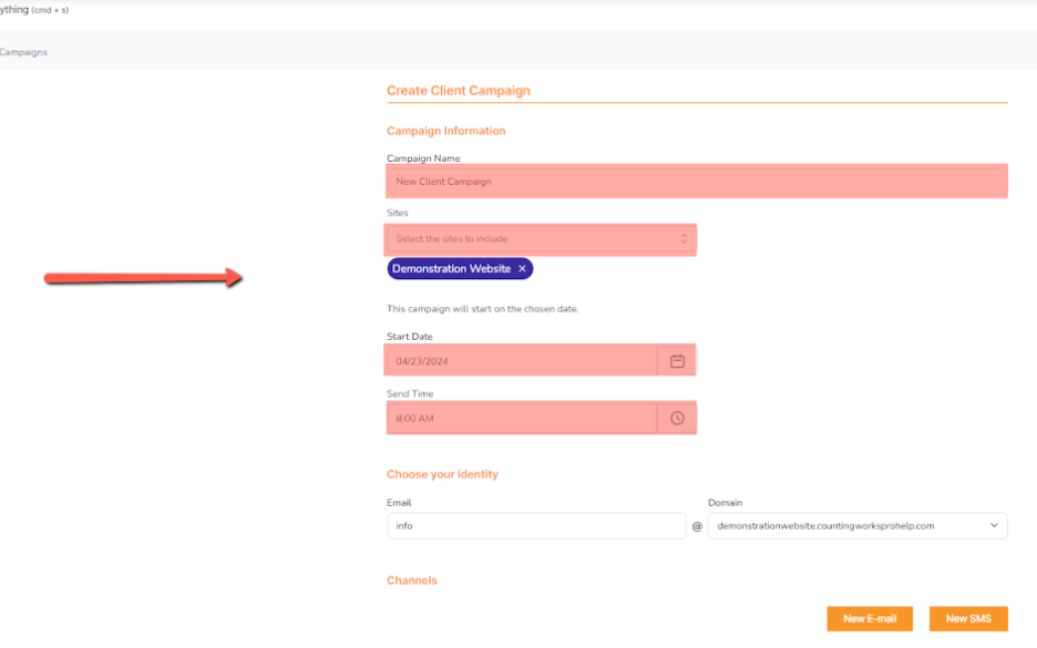 How to create campaigns to send to your leads