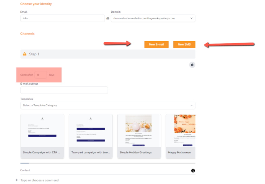 How to create campaigns to send to your leads